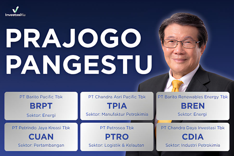 6 Saham Milik Prajogo Pangestu, Jadi Andalan di Kalangan Investor! | InvestasiKu